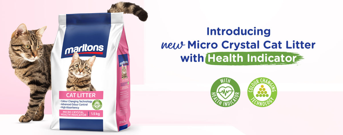 Marltons | Micro Crystal Cat Litter with Health Indicator – Marltons ...